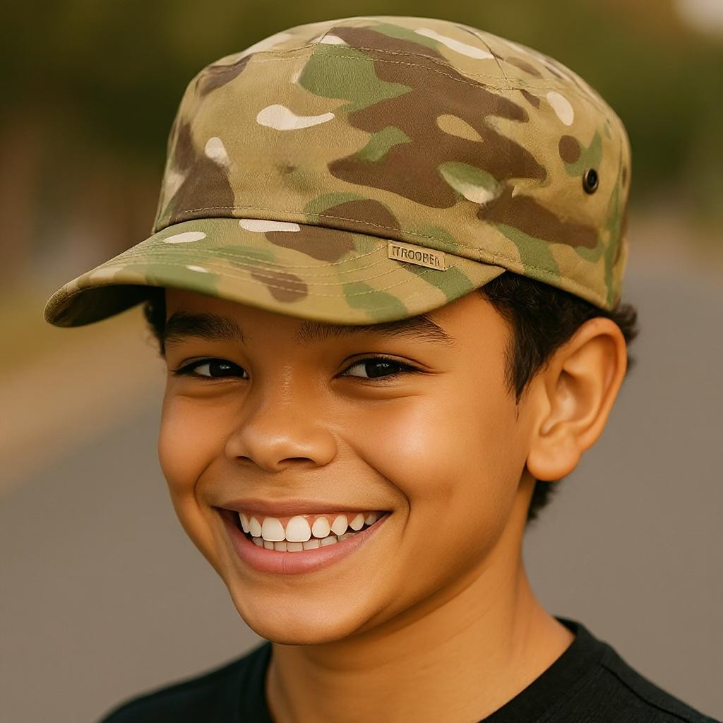 Youth Multicam/OCP Army/Air Force Patrol Cap