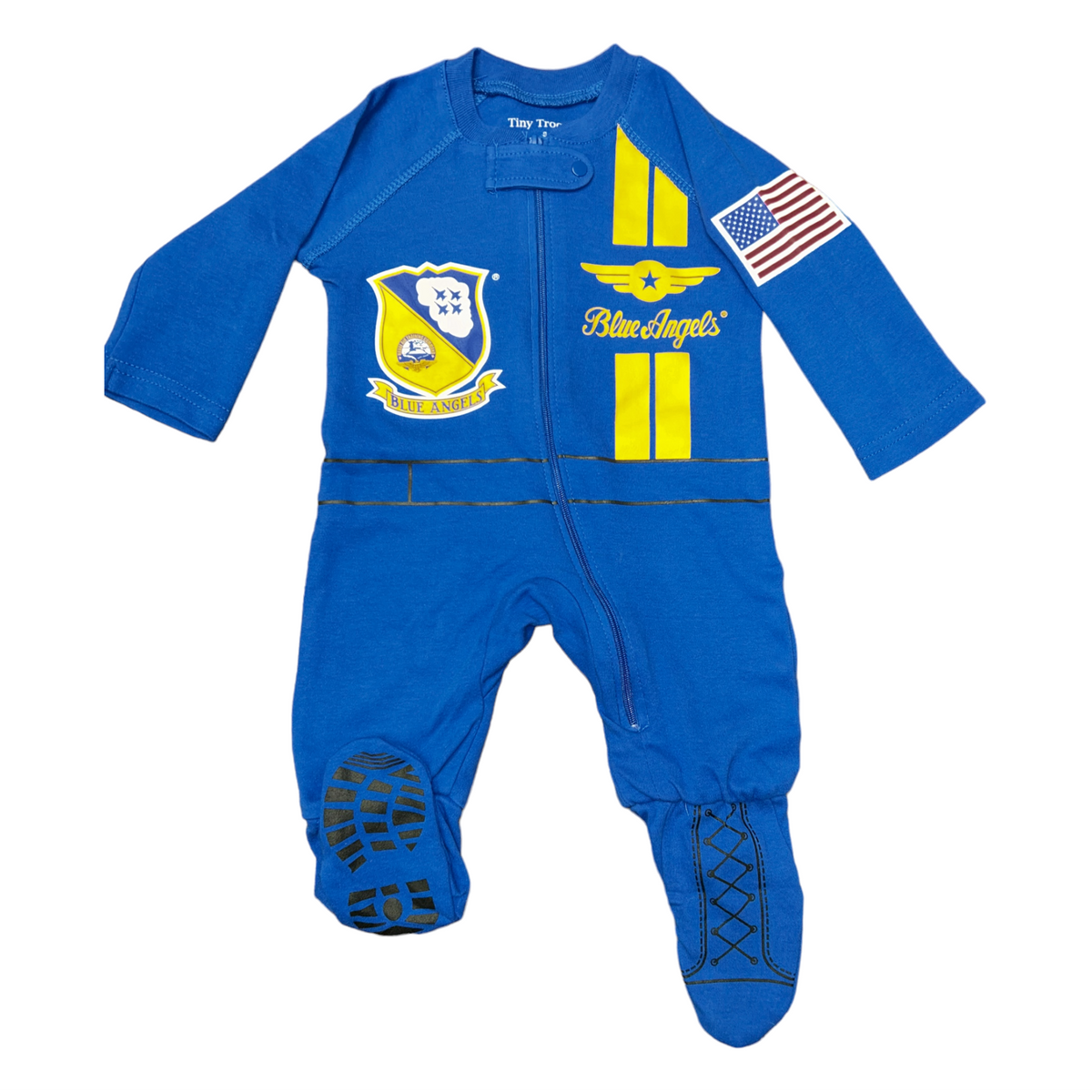 Baby Flight Suit Crawler w Patches